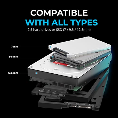 SABRENT 2.5โ SSD & SATA Hard Drive to Desktop 3.5โ SATA Bay Converter Mounting Kit (BK-PCBS)