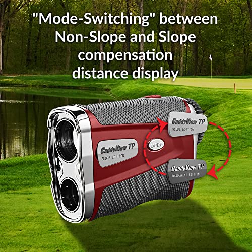 Caddytek Tour Professional Golf Laser Rangefinder with OLED Display, Red, (CaddyView TP)