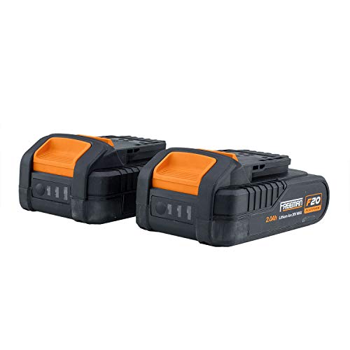 Freeman PE4118GF 20 Volt Cordless 4-in-1 18-Gauge 2" Flooring Nailer/Stapler Kit with Lithium-Ion Batteries, Charger, Case, and Fasteners (1000 Count)