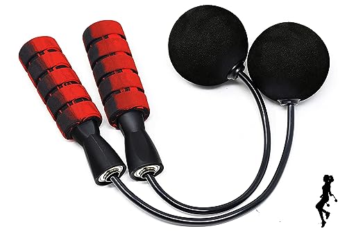 EcoNour Weighted Jump Rope for Fitness (Pack of 2) | Adjustable Cordless Jump Rope for Staying Fit | Skipping Rope for Women, Kids, Men | Ropeless Jump rope for Indoor and Outdoor Workouts
