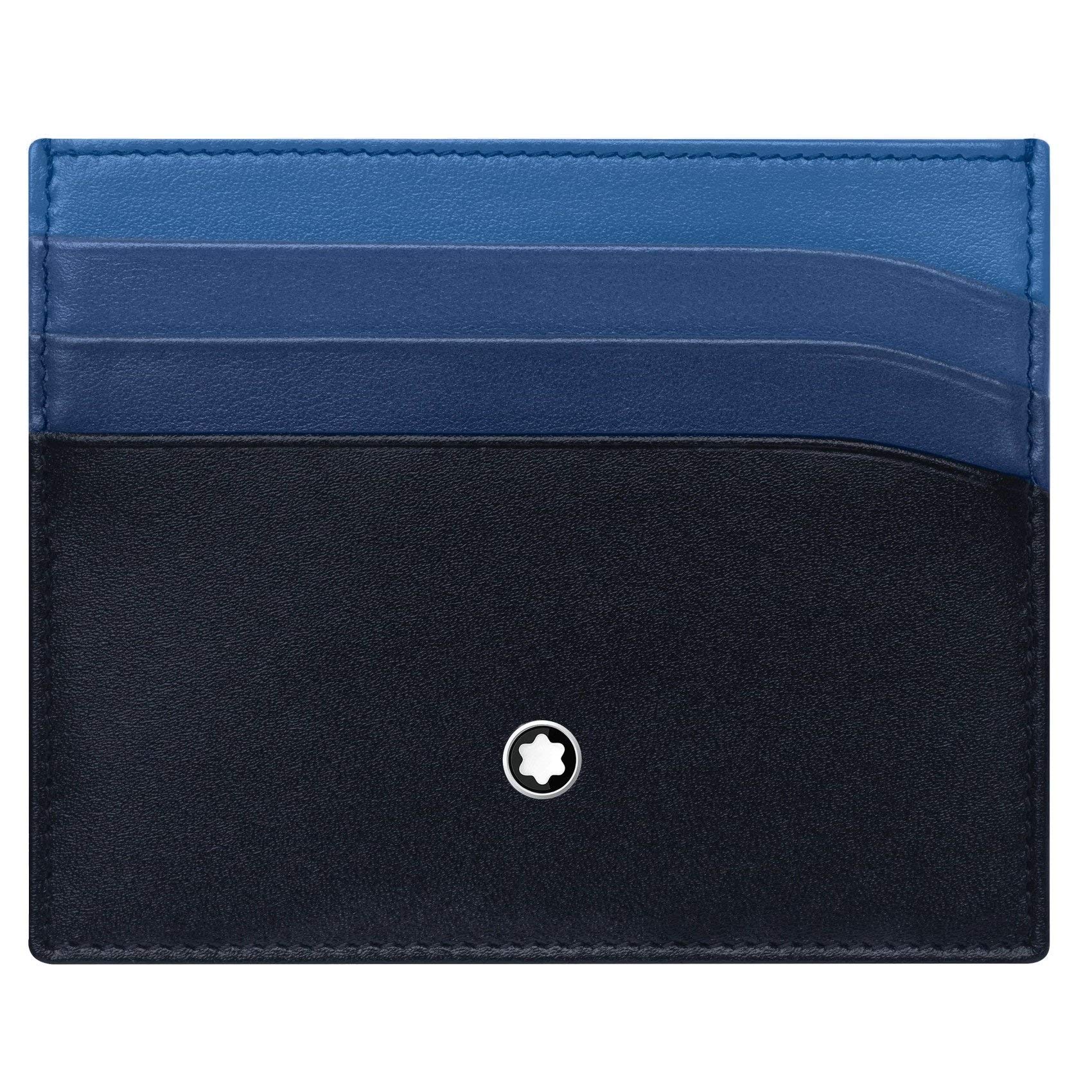 Montblanc custodia 6 scomparti Meisterstück blu 126213