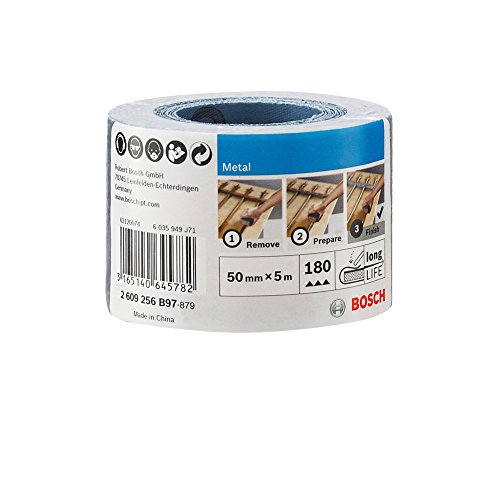 Bosch 2609256B97 50 mm x 5 m Hand Sanding Roll for Metal