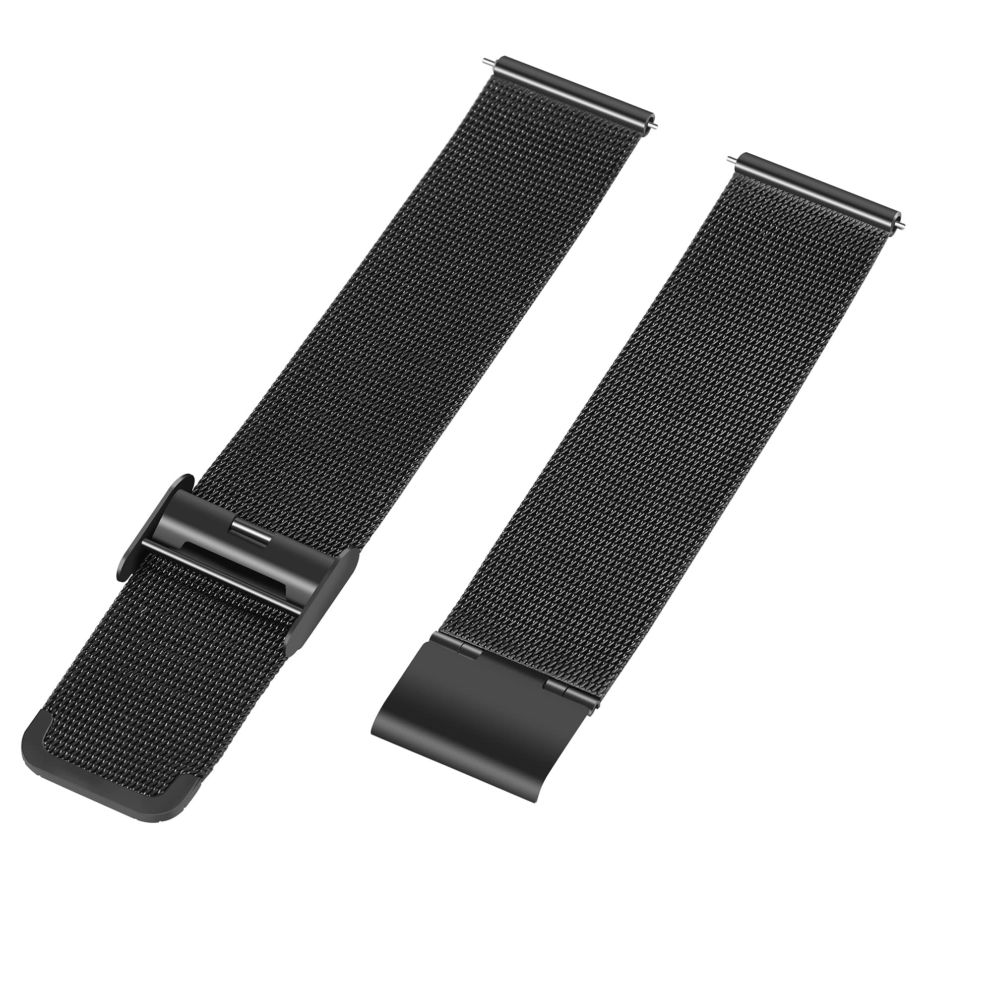 BUREI Stainless Steel Mesh Watch Band for Mens Women Quick Release Mesh Watch Straps 20MM