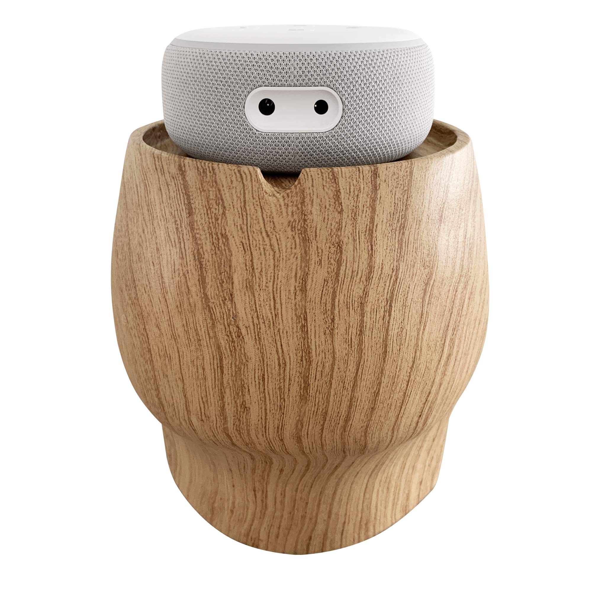 Dekodots Smart Speaker Table Stand - Decorative Holder (Wood Skull)