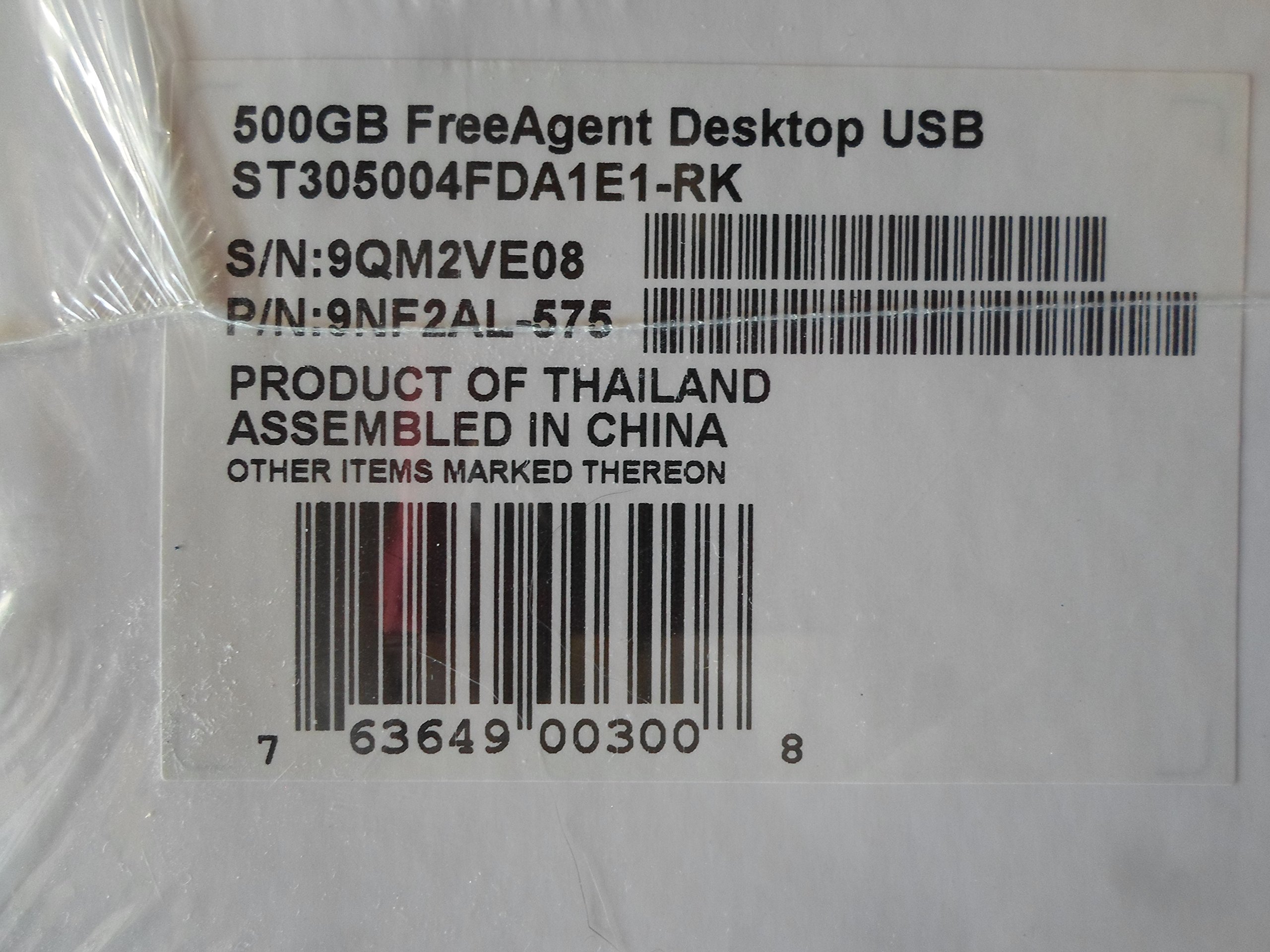 Seagate FreeAgent 500 GB 3.5-Inch USB 2.0 Hard Drive ST305004FDA1E1-RK