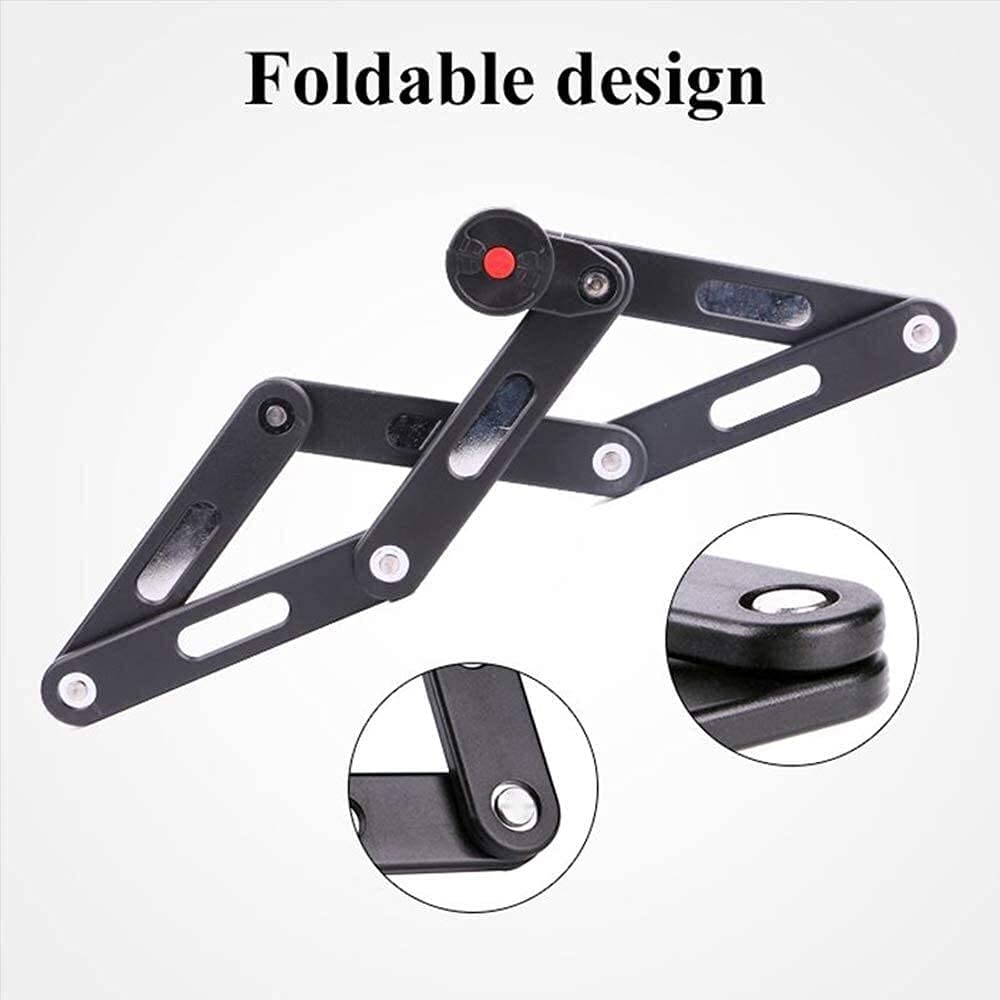 Bike Lock, Six-Section Folding Lock, Safety MTB Folding Bike Lock Professional Anti-Theft Alloy Steel Foldable Bicycle Lock(Color:Blue)