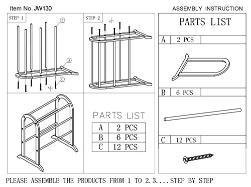 Frenchi Home Furnishing Quilt Rack, Cherry Finish