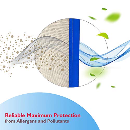 GreenR3 Air Purifier True HEPA Air Filter + 4 Replacement Carbon Filters for Winix 115115 fits 5300 6300 5300-2 6300-2 P300 C535 5000b 5000 5500 9000 Plasma Wave WAC5300 WAC5500 WAC6300 and more