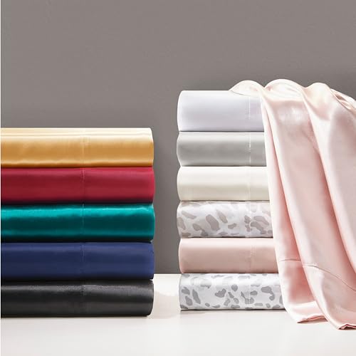 Madison Park Essentials Satin Luxury Wrinkle-Free High-Luster and Silk Standard Teal 2