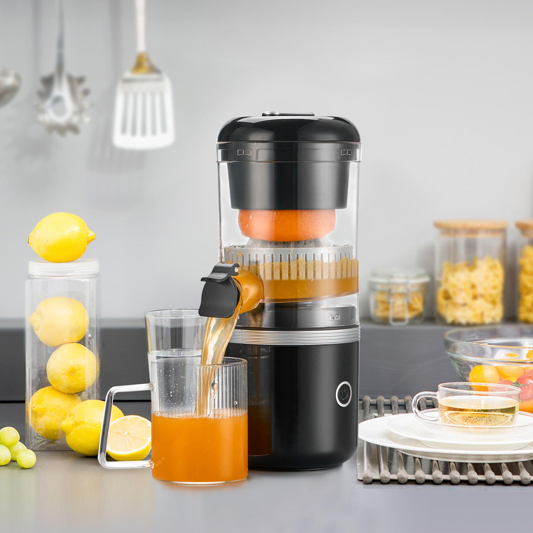 Eletric Citrus Juicer Machine, Orange Juicer Squeezer Rechargeable with USB Cable,Portable Juicer, Black…