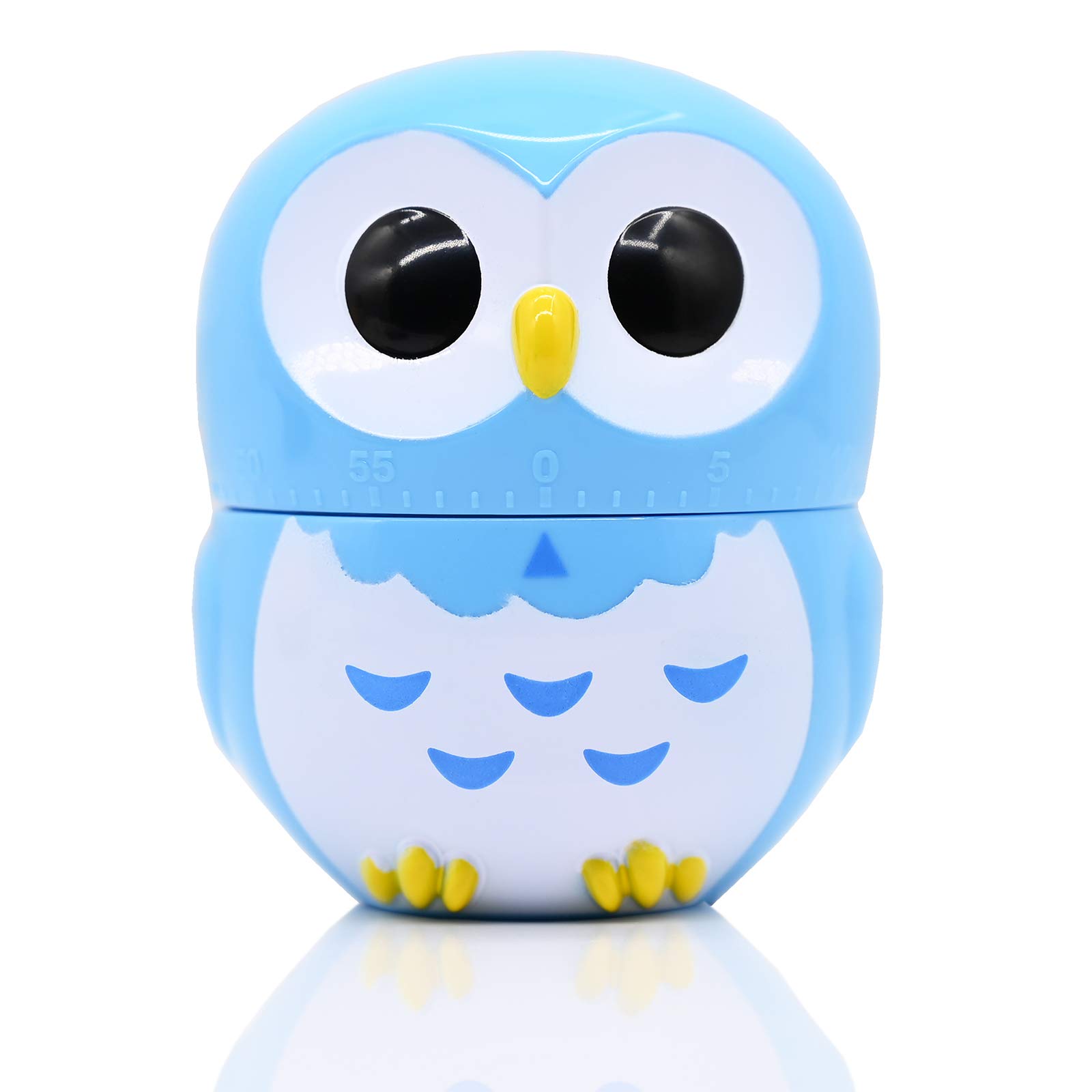 Dolovemk Kitchen Timer,Analog Timer,60 Minute Wind Up Timer Egg Timer-Loud Ring Timers,No Batteries Required 100% Mechanical (Owl)