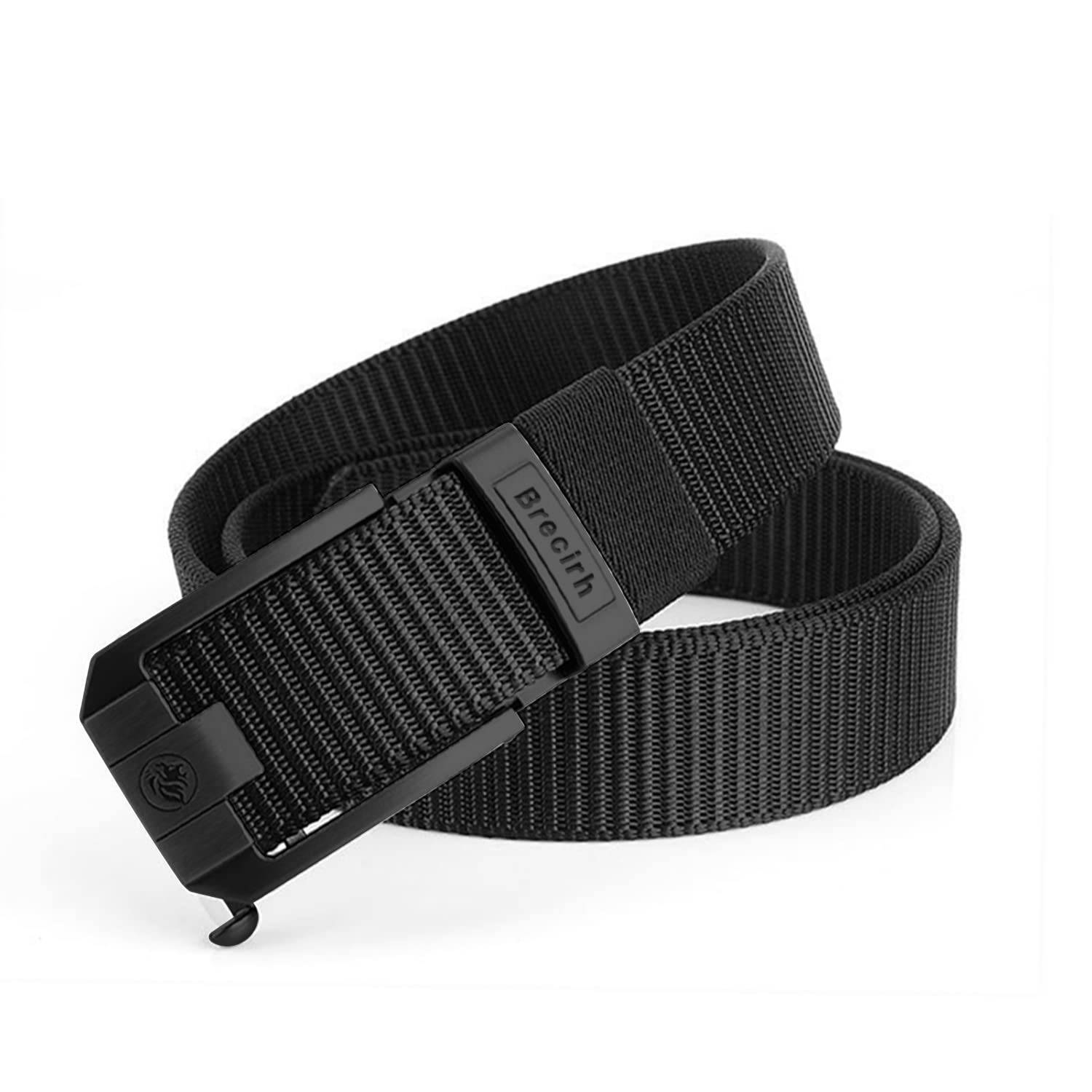 Brecirh Quick Release Tactical Belt Adjustable Tactical Belts for Men 1.5" Mens Belt for Battle Military Edc (RATCHET, M)