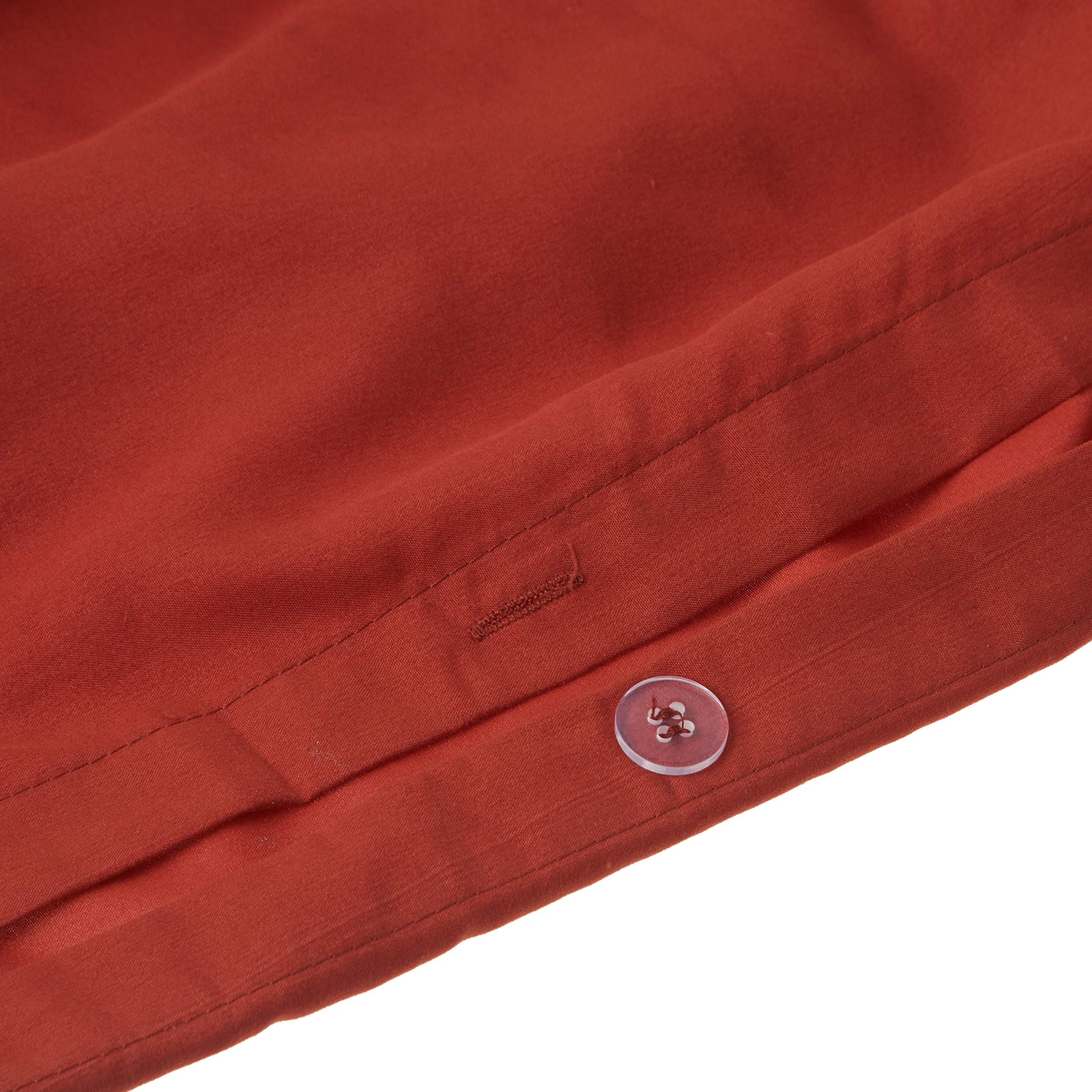 Elegant Comfort ® 1500 Thread Count - Wrinkle Resistant - Egyptian Quality 3pc Duvet Cover Set, Solid, King/Cal-King, Rust