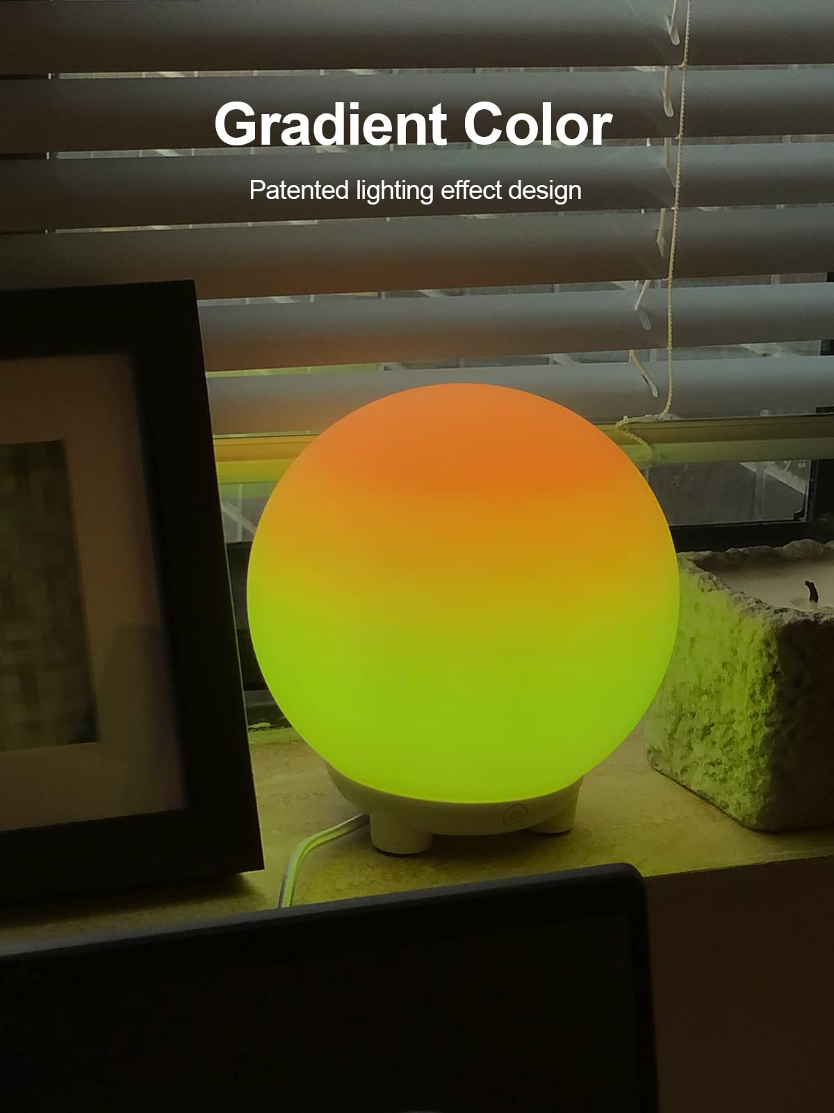Colorpanda Smart Table Lamp, Dimmable RGB APP Control Bedroom Lamp Compatible with Alexa & Google Assistant, Touch Bedside Lamp for Living Room and Bathroom