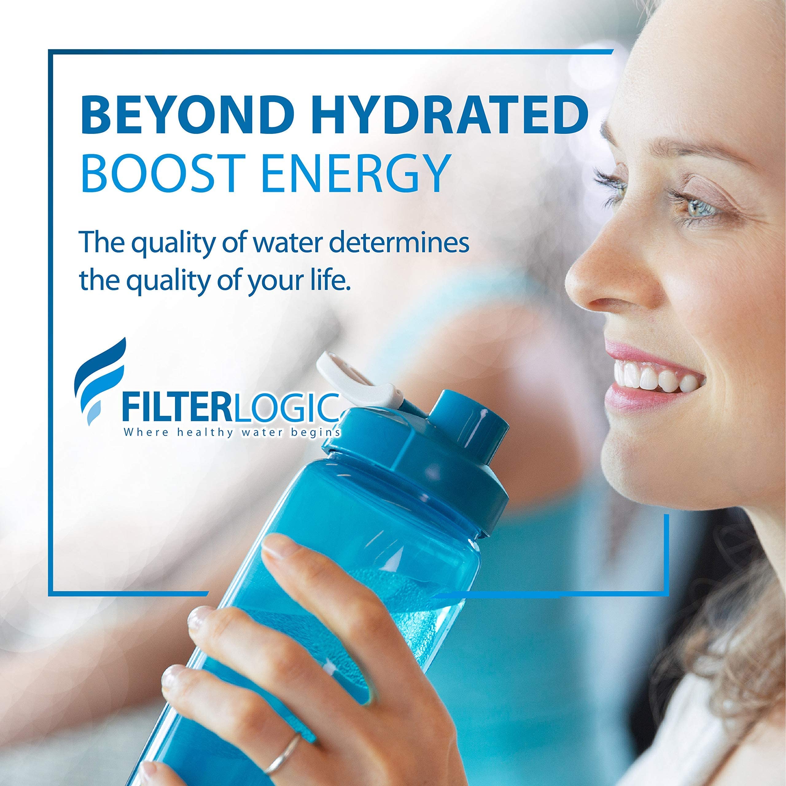 Filterlogic 3US-PF01 Under Sink Water Filter, Replacement for Advanced 3US-PF01, 3US-MAX-F01H, 3US-PF01H, Delta RP78702, Manitowoc K-00337, K-00338, HF20, HF25, HF27, HF25-S, HF20-I, Pack of 1