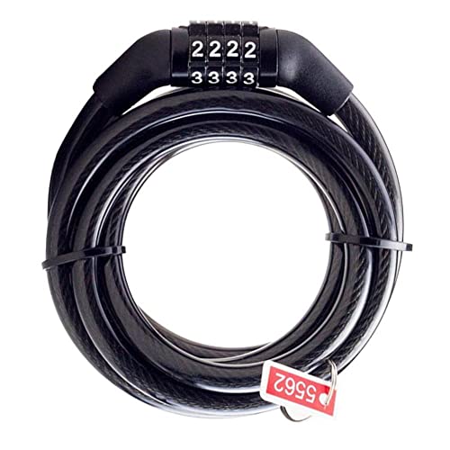 Bike Lock 4 Digit Code Combination Bicycle Lock Bicycle Security Lock Bicycle Equipment MTB Anti-Theft Ring Lock