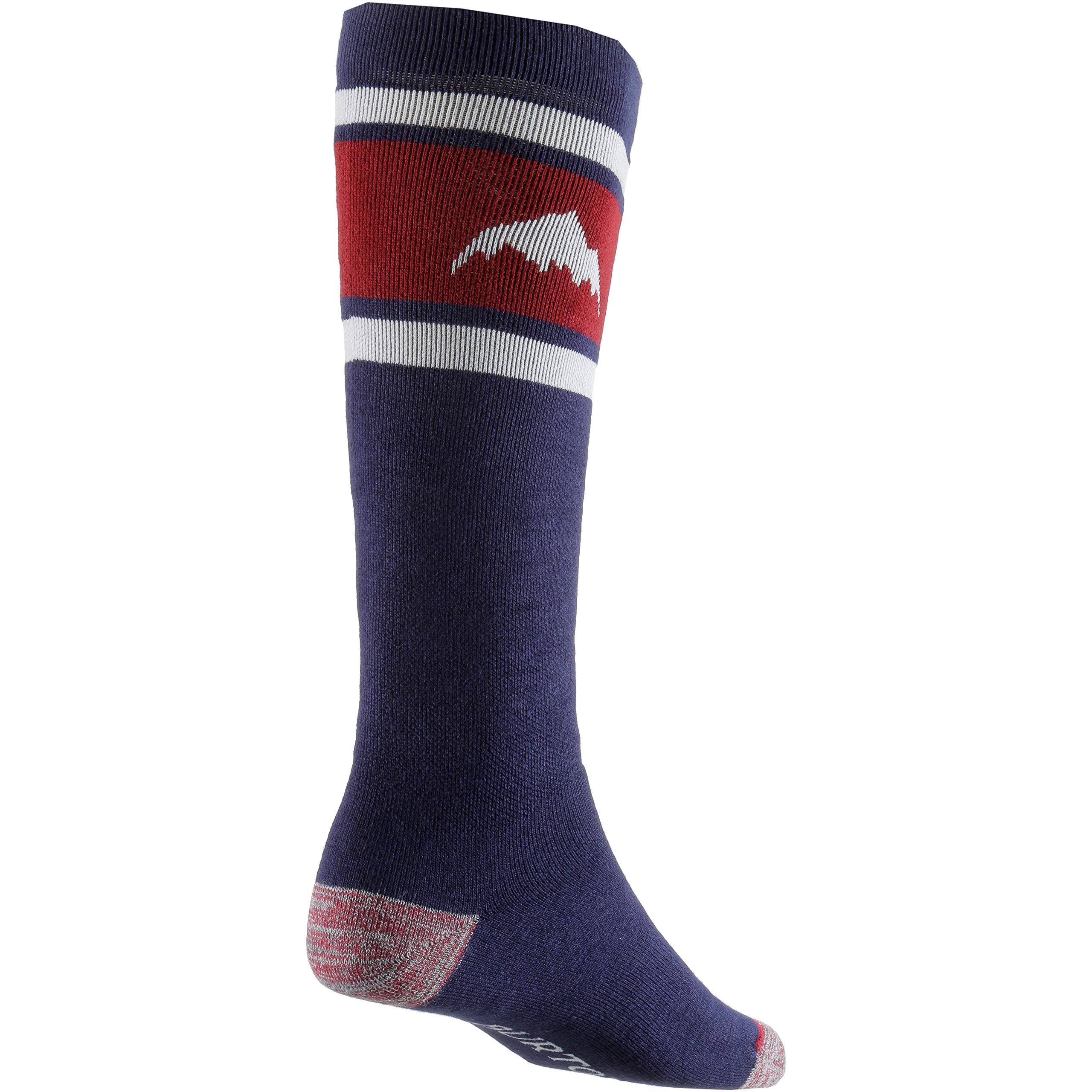 Burton Men's Weekend Midweight Snowboard Socks 2 Pack (Mood Indigo, Medium (7.5-10))