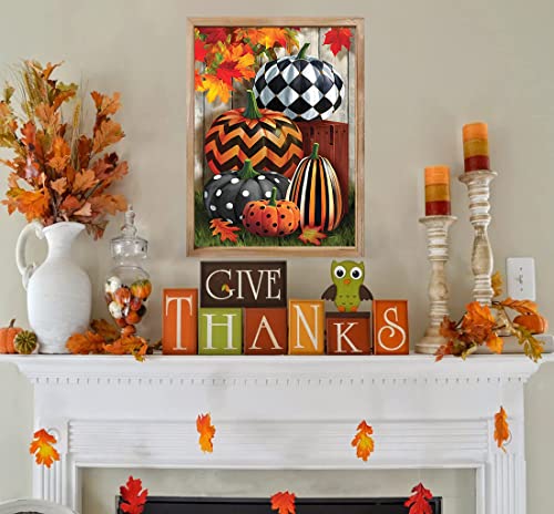 Eiazuiks Paint by Number for Adults. Thanksgiving Paint by Numbers for Adults Beginner Drawing Paintwork with 3 Paintbrushes Paint Canvas Oil Painting Fall 16β x 20β