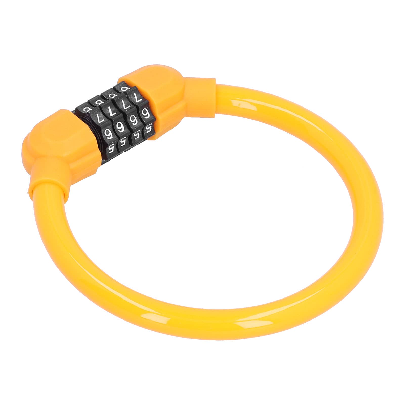 Bike Lock Cable, Anti Theft Bike Lock Bicycle Cable Locks High Security for Cycling for Outdoors(Orange)