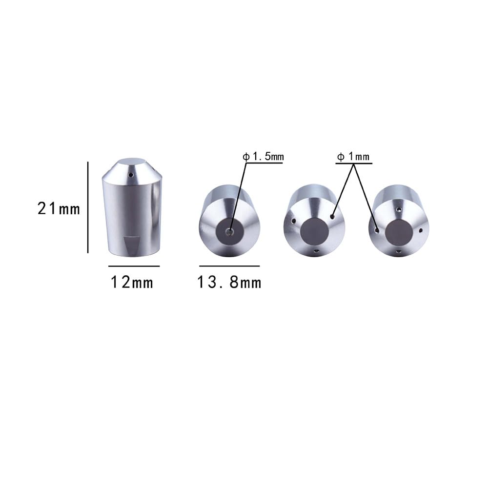 JOYSOG For Rancilio machine accessories, 304 Stainless Steel Coffee Machine Nozzle for Rancilio Steam Wand Tip Replacement Parts (4 hole)