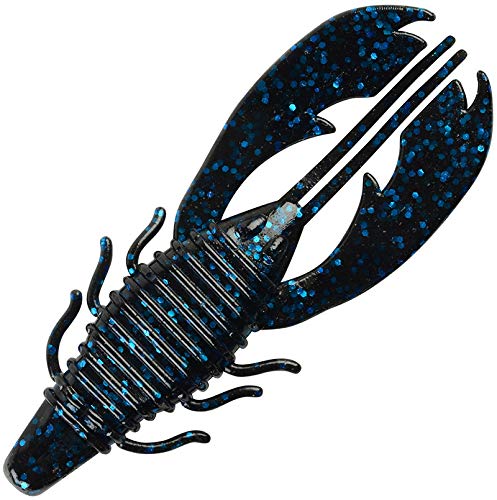 Berkley Powerbait Craw Fatty Fishing Bait, 3.25", 8Count, Black Blue Fleck, Craw Fatty, 3.25"