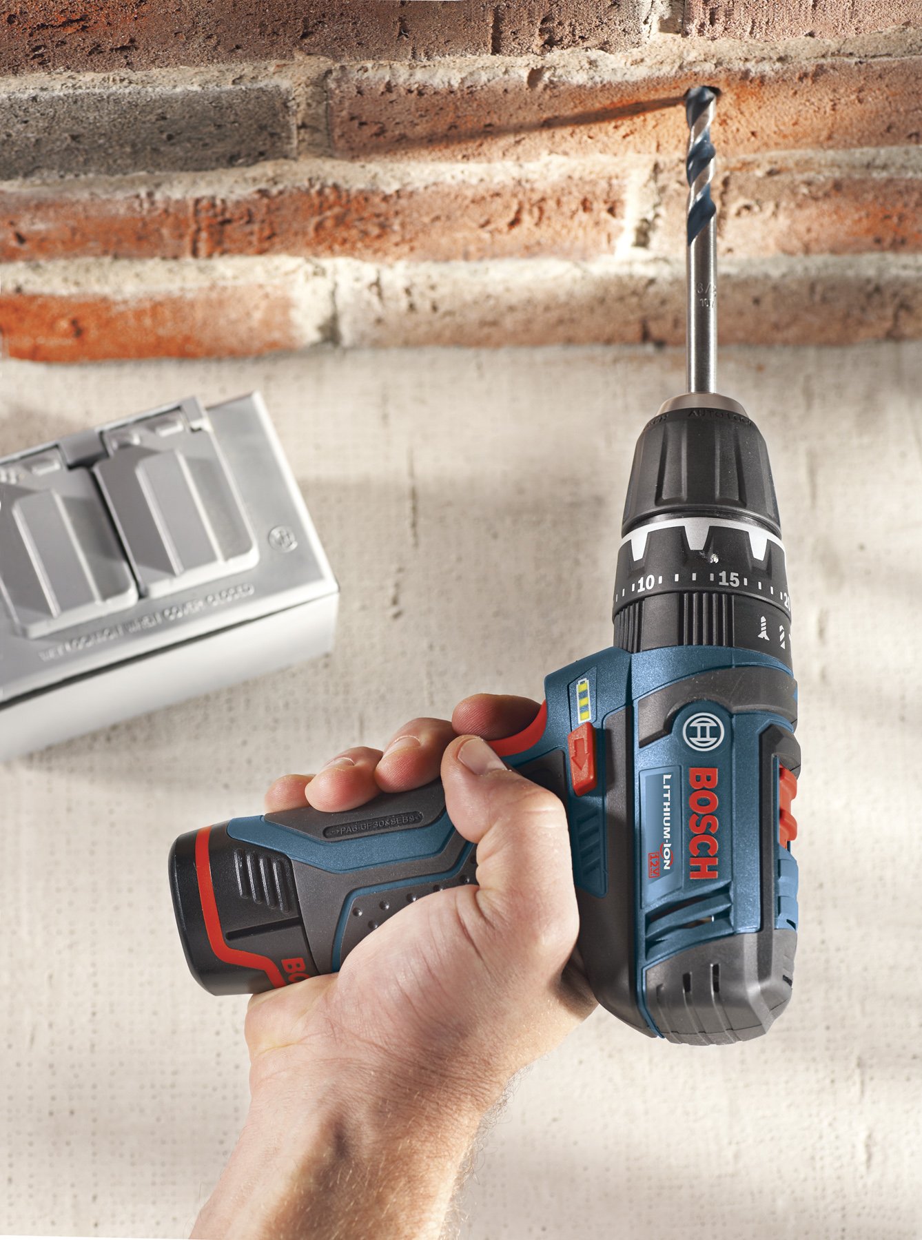 BOSCH 12-Volt Max Lithium-Ion 2-Tool Cordless Combo Kit CLPK241-120, Blue