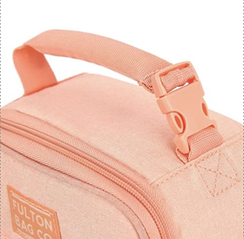 Fulton Bag Co. Thermal Insulated Zippered Lunch Bag Box (Upright) Hardbody Sturdy (Cantaloupe)