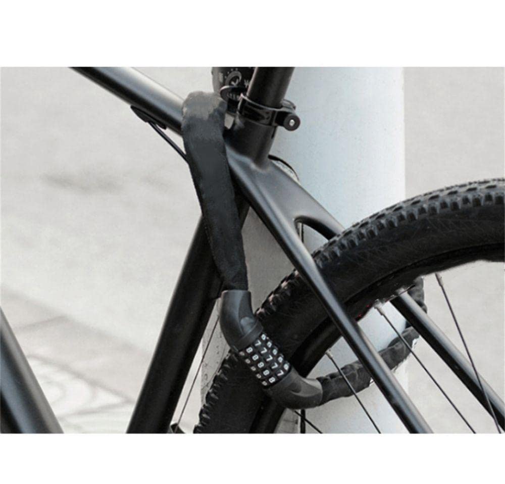 Bike Lock, 5 Position Resettable Combination Heavy Duty Anti-Theft Bike Lock, Bike Chain Lock, Security