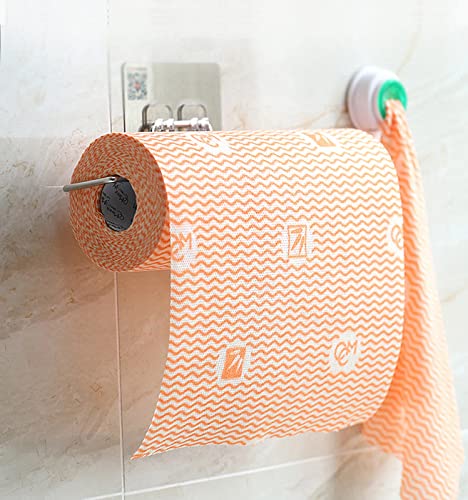 KitchLife Reusable Bamboo Paper Towels with Oil-Water Separation Technology, 1 Roll = 10 Months Supply - Washable and Recycled Paper Rollss, Eco Friendly Gift, Jungle Green