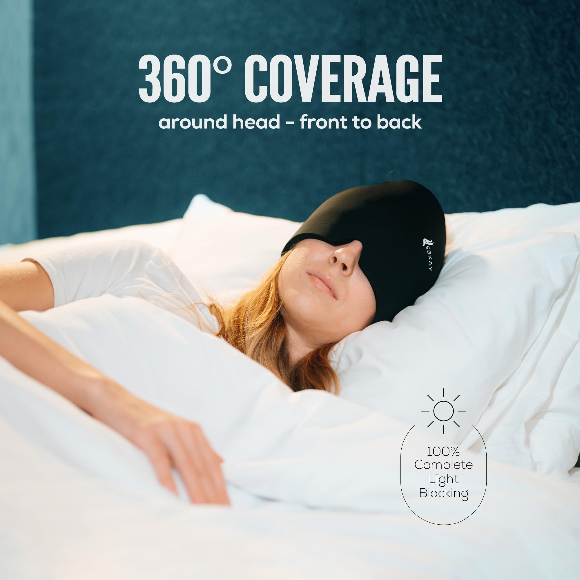 Comfortable Migraine Headache Relief Cap - Migraine Ice Head Wrap With 360° Form Fitting Design - Gel Ice Cap - Natural Hot or Cold Therapy For Headache, Tension, Puffy Eyes, Stress -One Size fits all