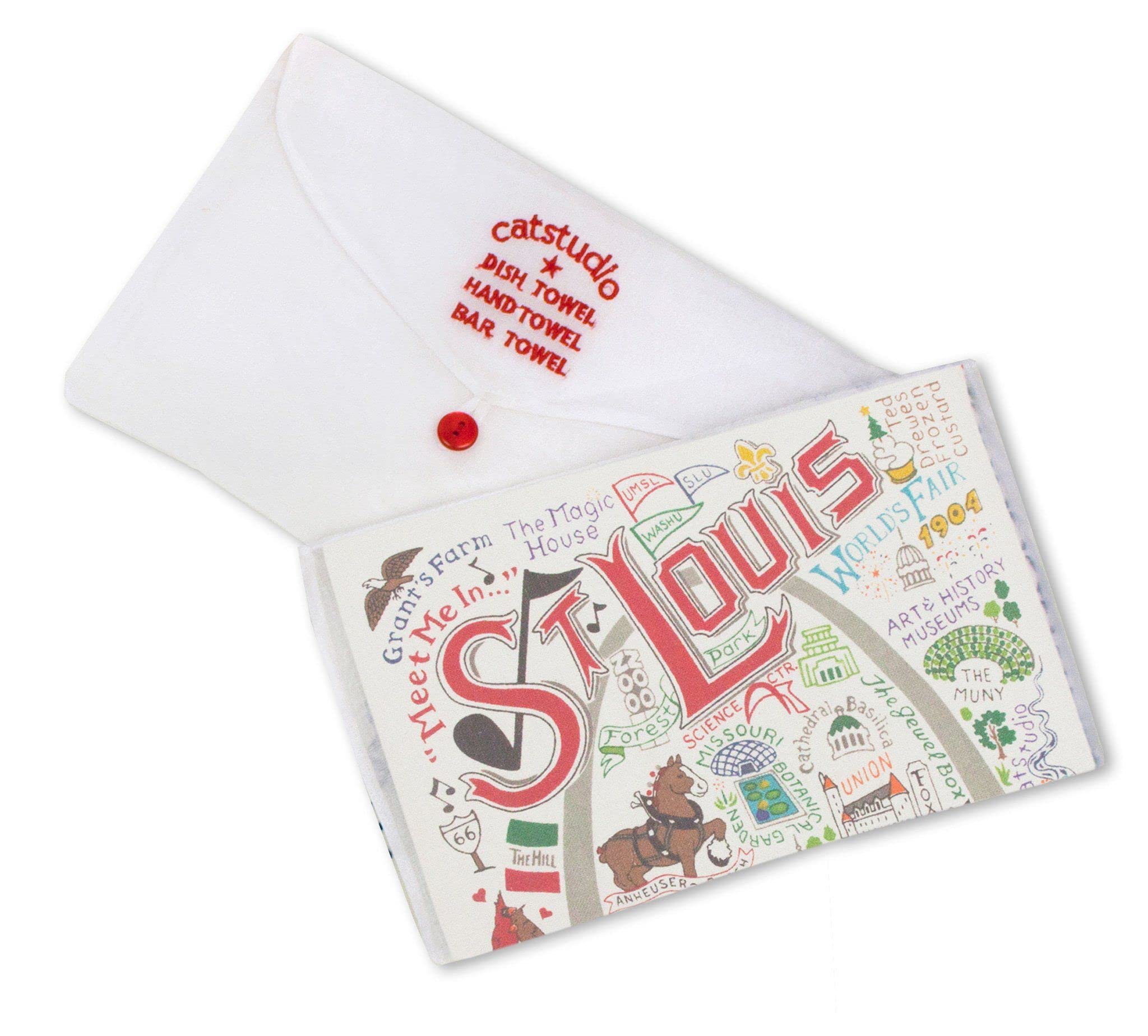 Catstudio St. Louis Dish & Hand Towel | Great for Kitchen, Bar, & Bathroom
