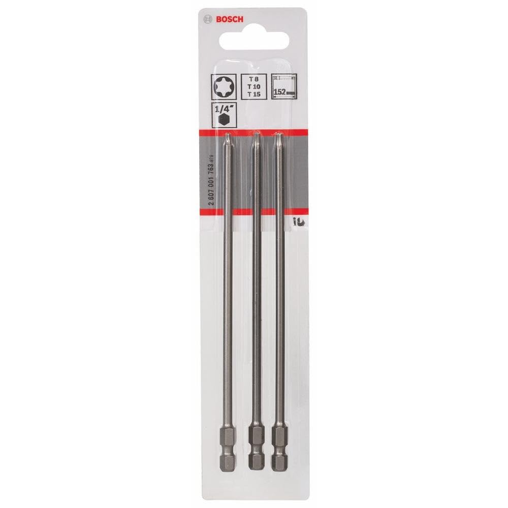 Bosch 2607001763 Torx Drill Bit XH 5.98In 3 Pcs