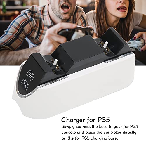 Charging Station, ABS Stable Plug and Play Comfortable GP51520 Charging with Dual Controller LED Indicator