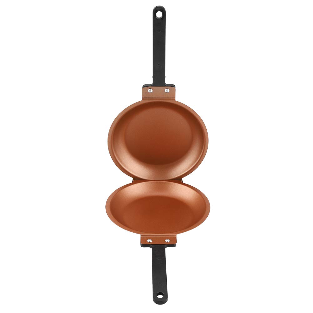 Double Side Non-stick Frying Pan, Frying Pan with Double-sided Flip Design- Easy-to-clean for Fried Egg Pancake Pan