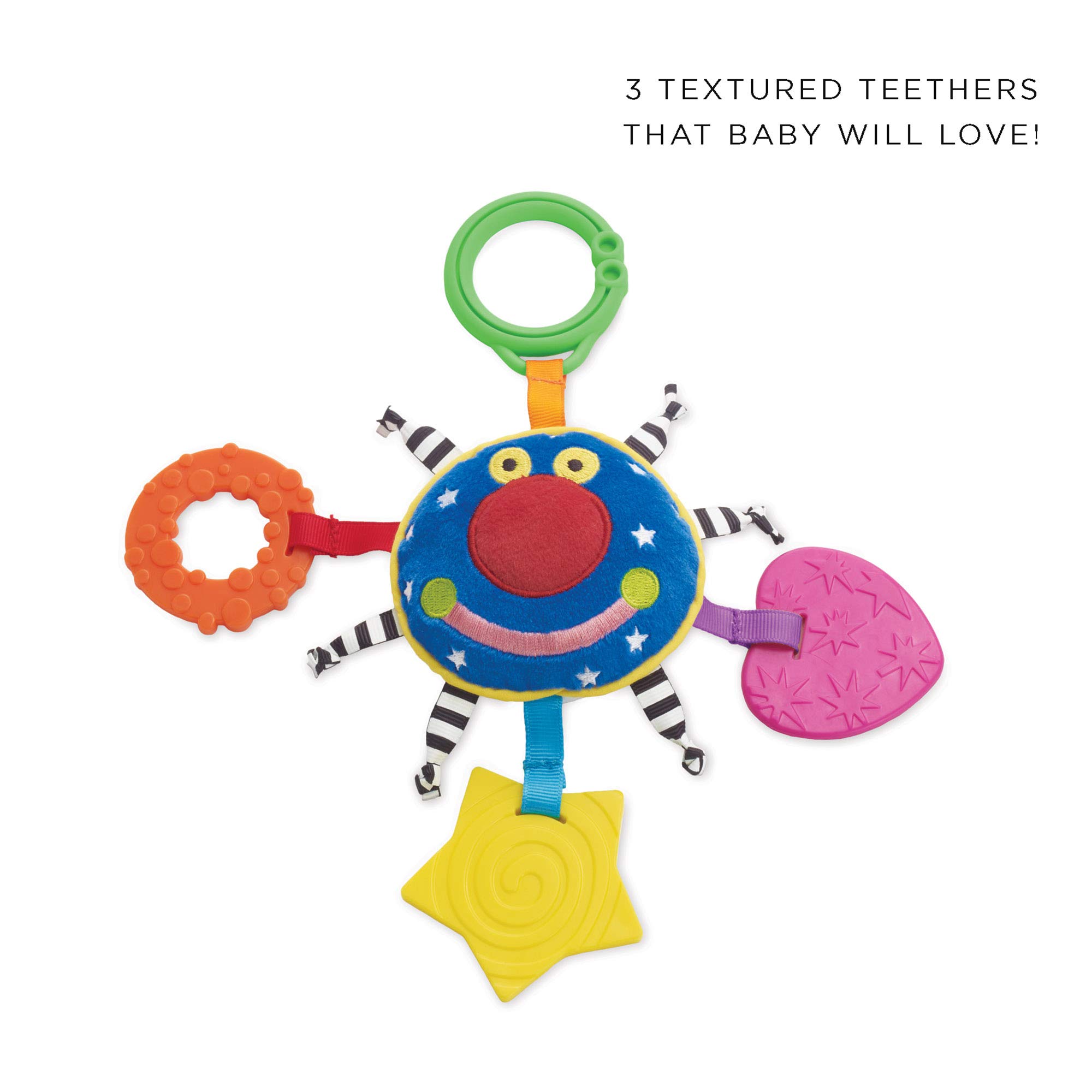 Manhattan Toy Whoozit Orbit Teether Soft Activity and Travel Toy