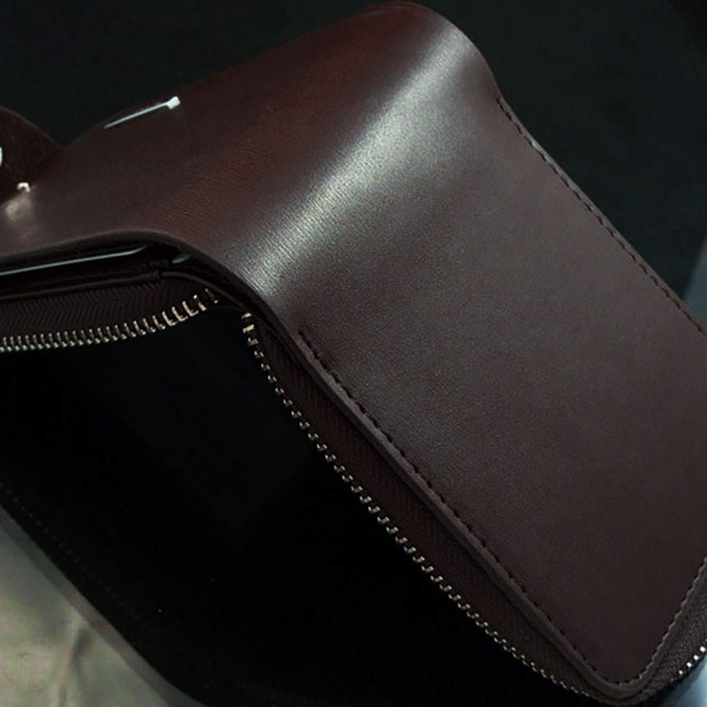 Charming Purse Leather Billfold Card Handbag Mens Holder Zip Clutch Wallet