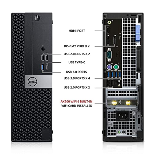 Dell OptiPlex 7050 Desktop Computers PC and 24 inch KOORUI Monitor Bundle, i7-6700 3.4GHz, 32GB Ram 1TB M.2 NVMe SSD+2TB HDD, AX200 Built-in WiFi 6,Bluetooth 5.2,HDMI,Windows 10 Pro (Renewed)
