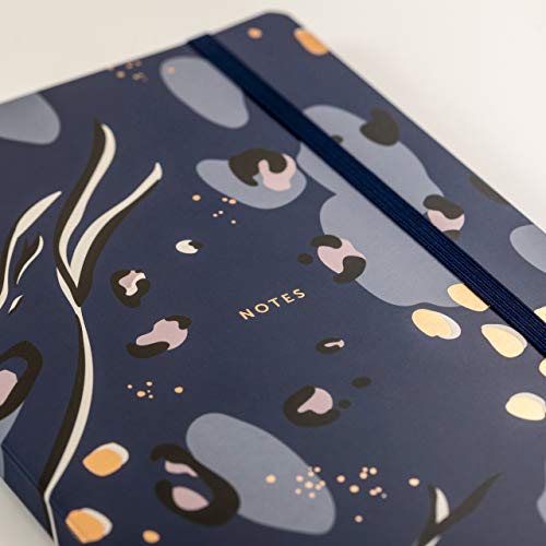 Busy B Busy Life Notebook - A5 Navy leopard notebook with Stickers and Monthly Planner