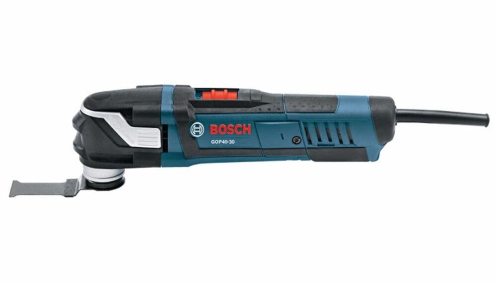 Bosch GOP40-30B-RT Multi-X 3.0 Amp StarlockPlus Oscillating Tool Kit w/Snap-In Blade Attachment (Renewed)