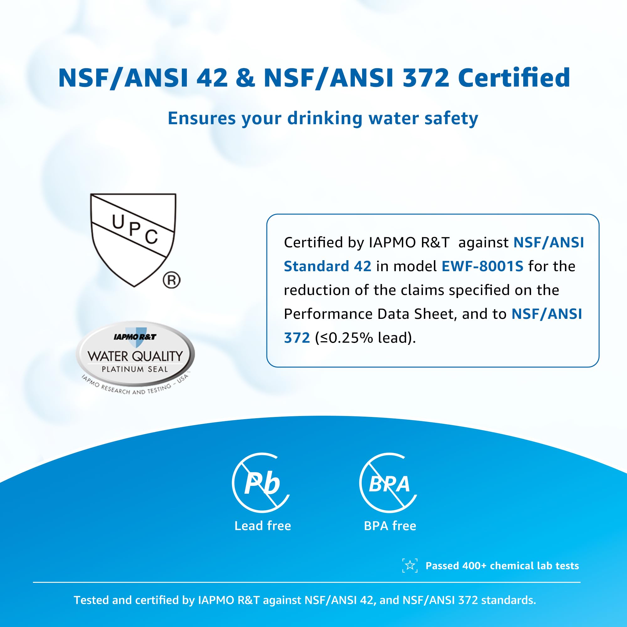 Filterlogic 3US-PF01 Under Sink Water Filter, Replacement for Advanced 3US-PF01, 3US-MAX-F01H, 3US-PF01H, Delta RP78702, Manitowoc K-00337, K-00338, HF20, HF25, HF27, HF25-S, HF20-I, Pack of 1