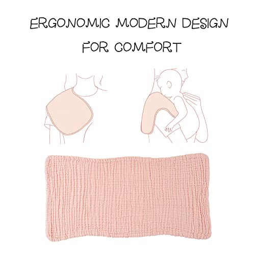 Konssy Muslin Baby Burp Cloths Sets for Unisex- 6 Pack Large 100% Cotton Burping Clothes for Newborn,Baby Girls and Boys