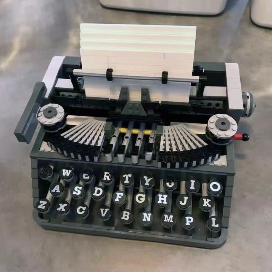Classic Creative Ideas Building Blocks Mini Bricks Retro Typewriters Construction Set Creative Model Toys for Adults Micro Building Block DIY Toys for Adults