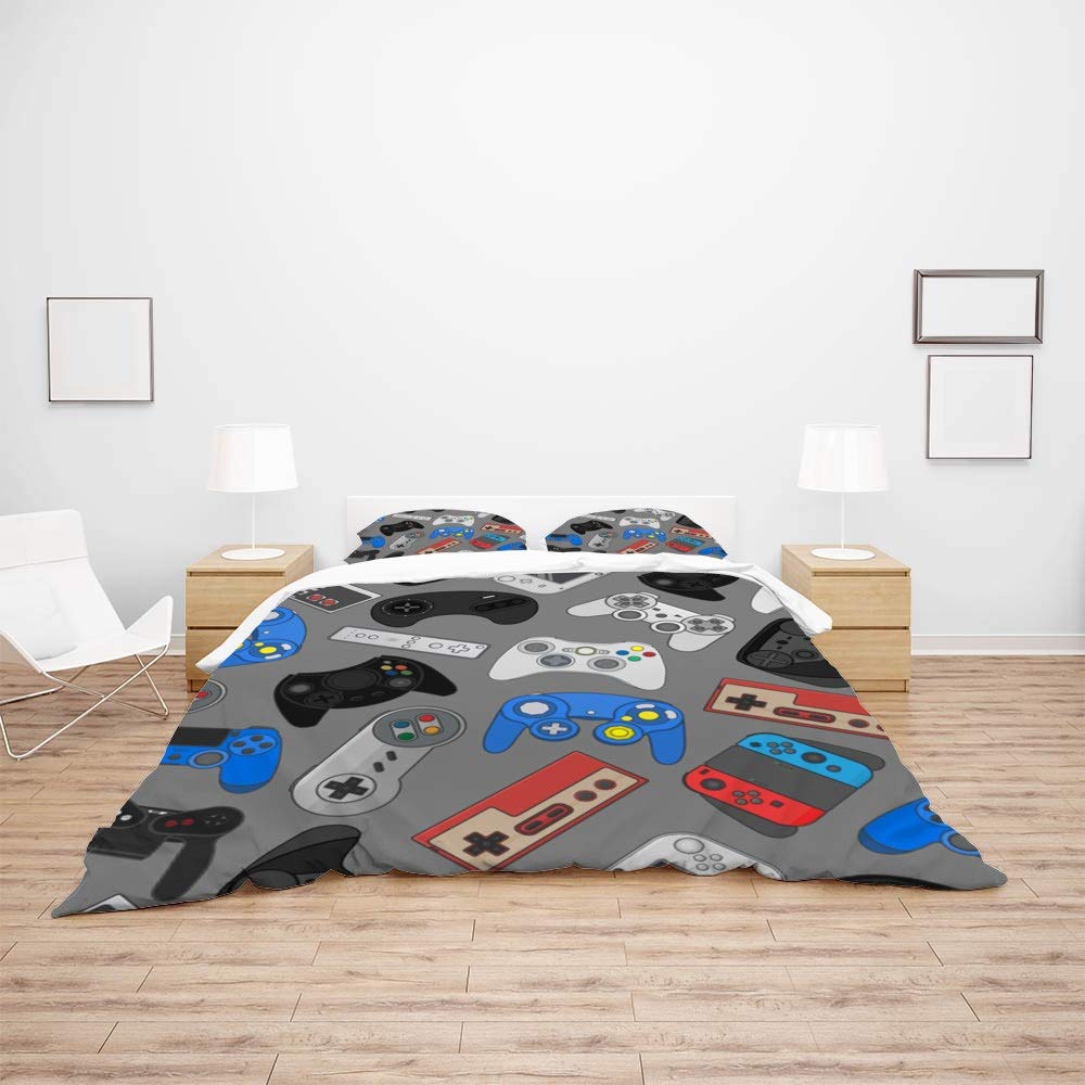 Find Sun Video Game Controller Duvet Cover Set Twin Bedding set Covers 1 Duvet Cover and 1 Pillow Shams without Comforter