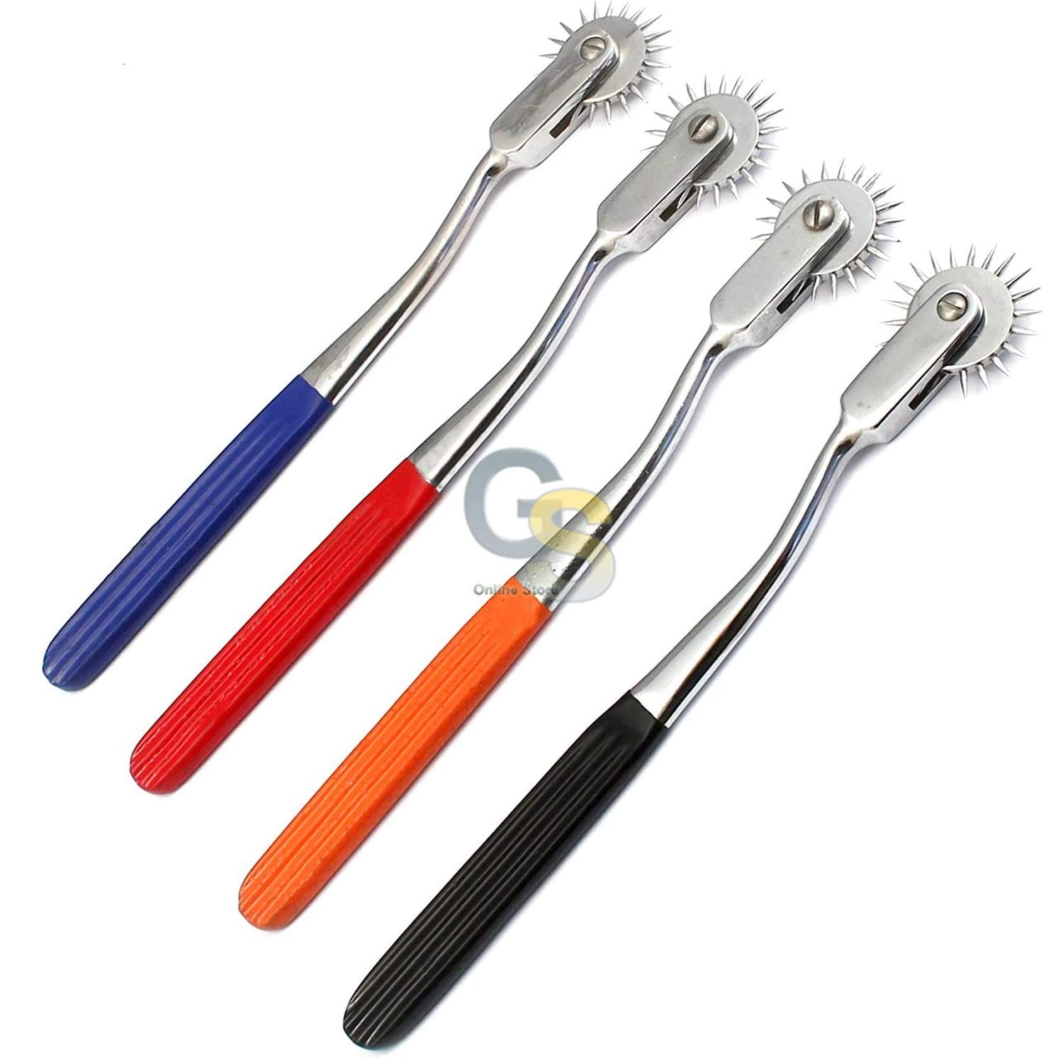 G.S 4 WARTENBERG PIN Wheel Pinwheel Chiropractic SURGI Instruments Color Handle Best Quality
