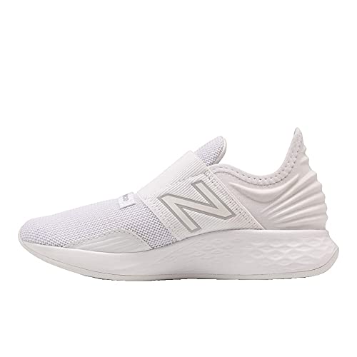 New Balance Fresh Foam Roav V1 Bungee Running Shoe, Nb White/Light Aluminum, 3 US Unisex Little Kid