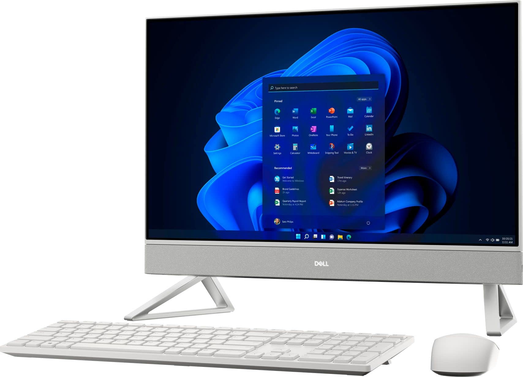 Dell 2023 Newest Inspiron 5410 24" FHD(1920x1080) Touchscreen All-in-One Desktop | 12th Gen Intel 10-Core i5-1235U Processor | WiFi 6E | Bluetooth | USB-C | 32GB DDR4 1TB SSD+1TB HDD | Win11 Pro