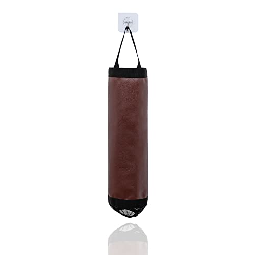 SWISSELITE Plastic Bag Holder, Wall Mount Shopping Bag Organizer, Reusable Mesh Hanging Grocery Bags Storage Dispensers