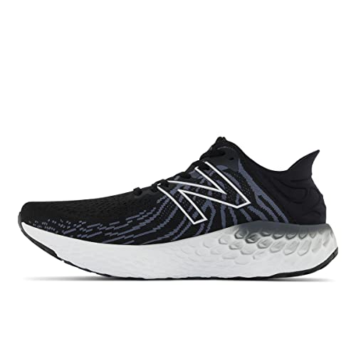 New Balance Men's Fresh Foam 1080 V11 Running Shoe, Black/Thunder, 11.5