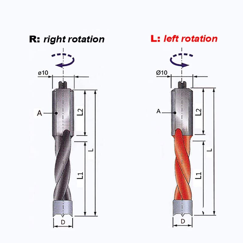 CREAP 1pc Woodworking Drill Bit Dia. 4mm-9.5mm Carbide Row Drilling Boring Machine 70mm Length Router Bit Drills for Wood (Size : 2713 L)
