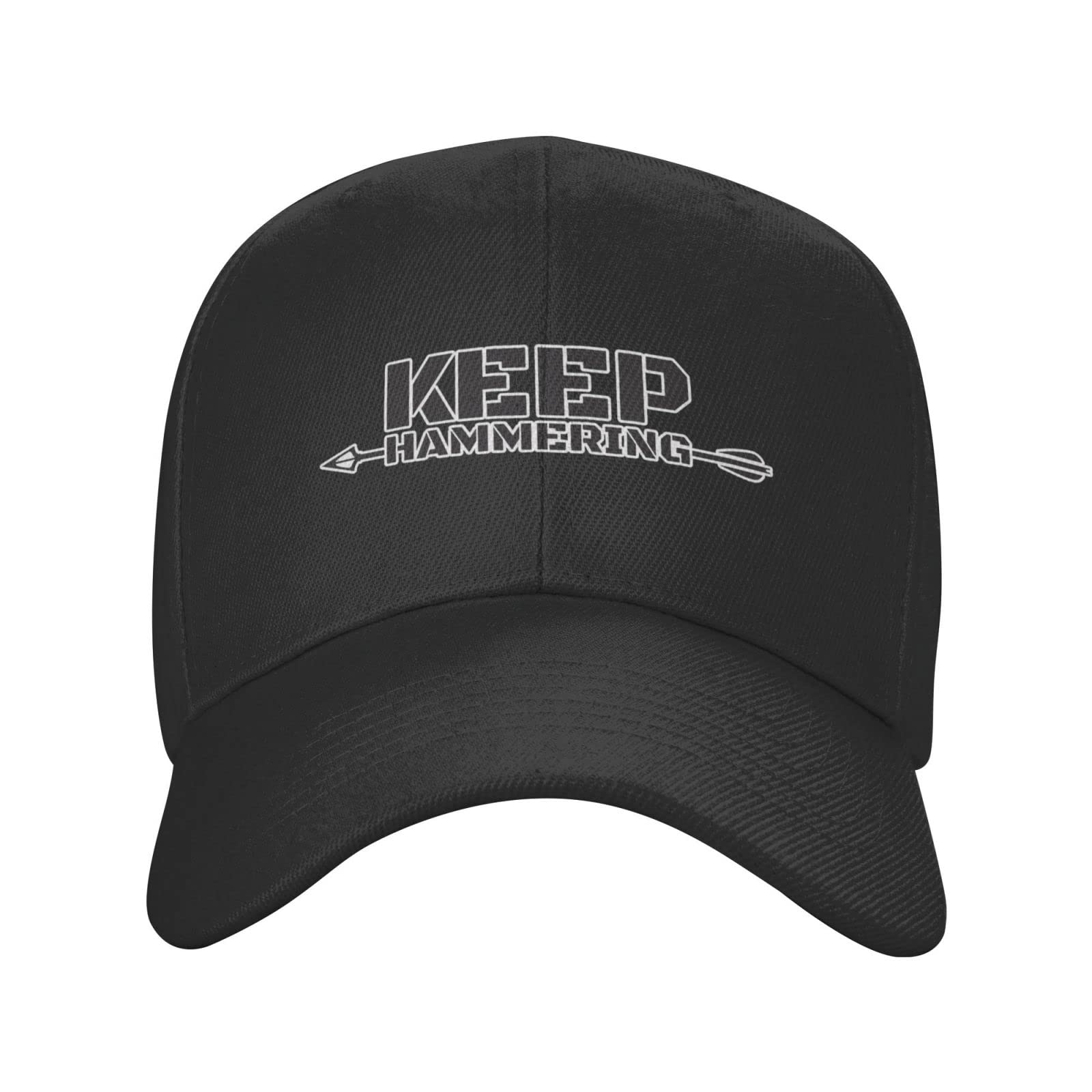 CILESIA Keep-Hammering- Baseball Cap Adjustable Fashion Uv Protection Sunhat Unisex Black